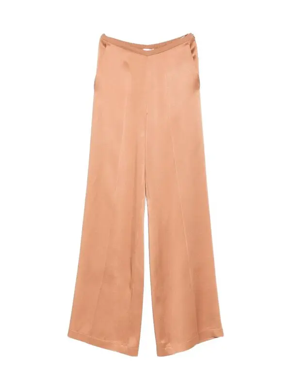 FORTE_FORTE High-waisted Satin Trousers - Multicolor