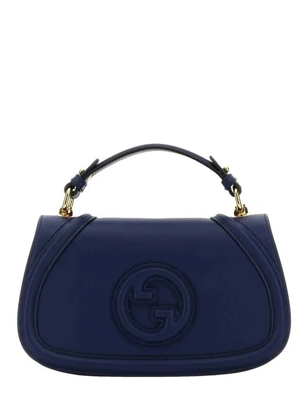 Gucci Leather Blondie Handbag - Blue