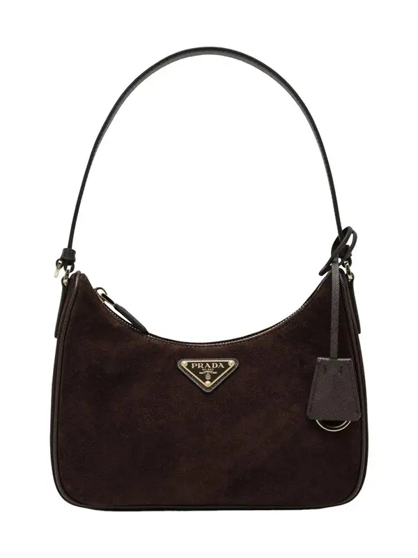 Prada Re-edition 2005 Suede Bag - Brown