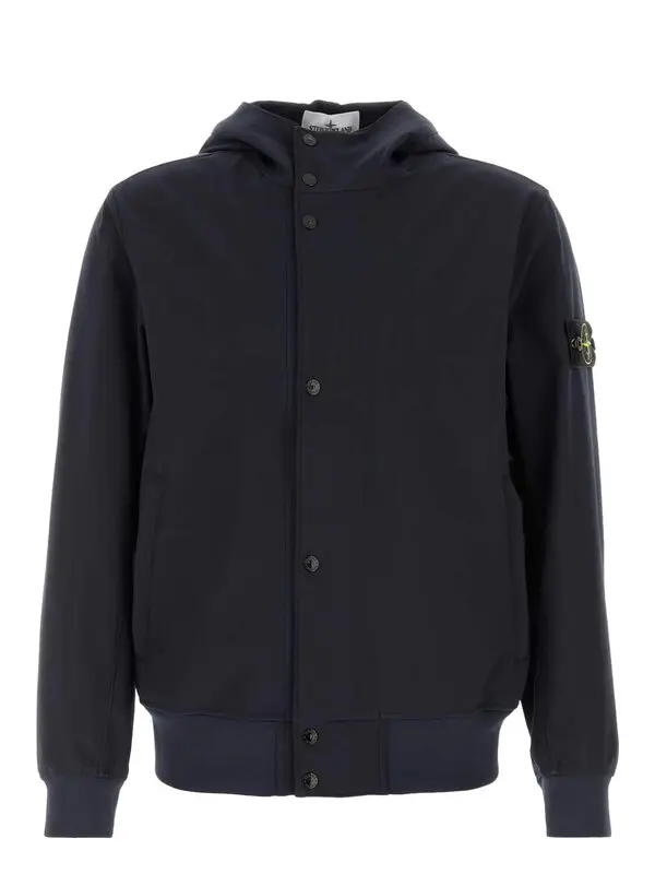 Stone Island Stretch Polyester Jacket - Blue