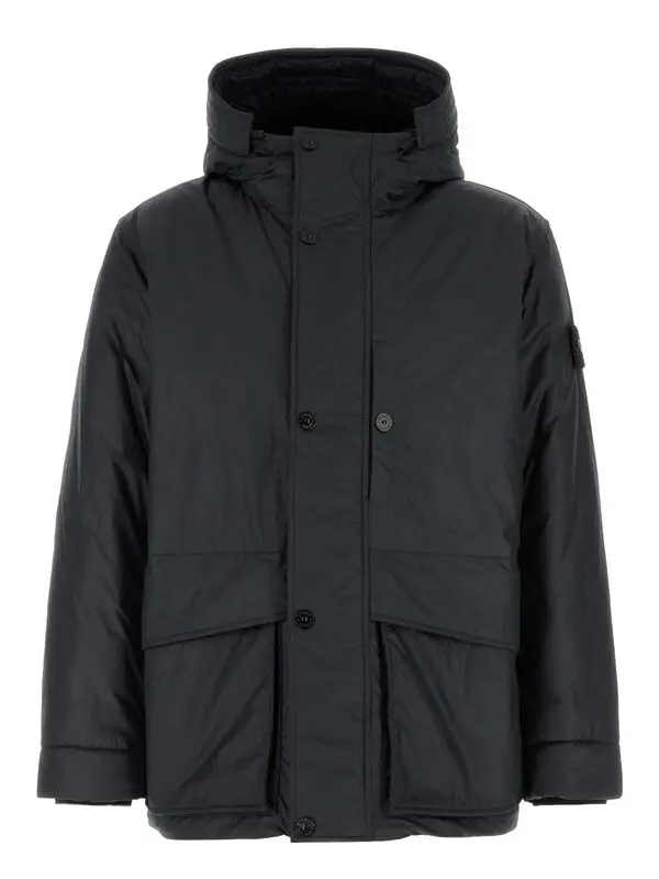 Stone Island Midnight Nylon And Polyester Parka - Blue