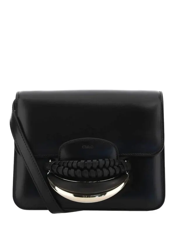 Chloé Leather Kattie Clutch - Black