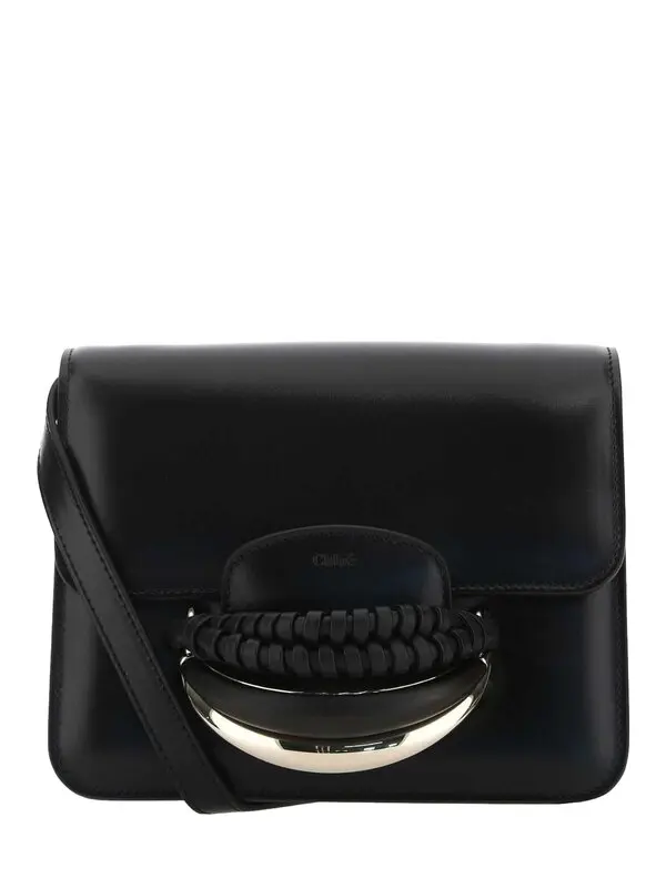 Chloé Leather Kattie Clutch - Black