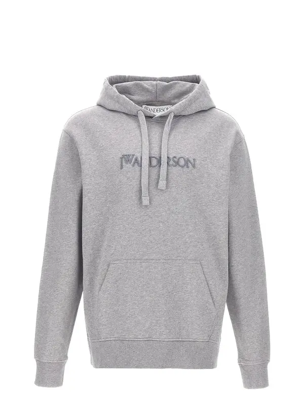 JW Anderson J.w.anderson 'logo Embroidery' Sweatshirt - Gray