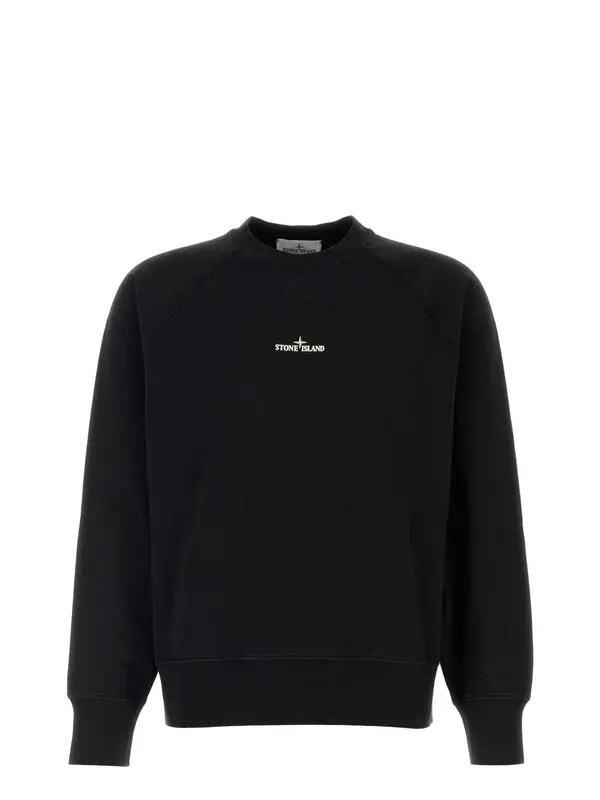 Stone Island Cotton Sweatshirt - Black