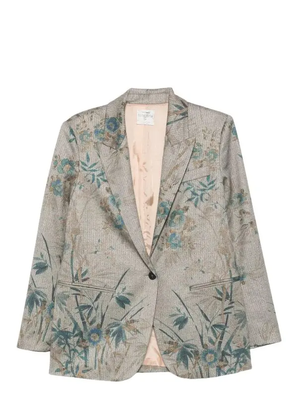 FORTE_FORTE Printed Single-breasted Jacket - Multicolor