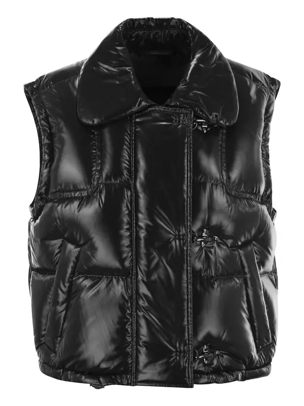 FAY 3-hook Down Waistcoat - Black