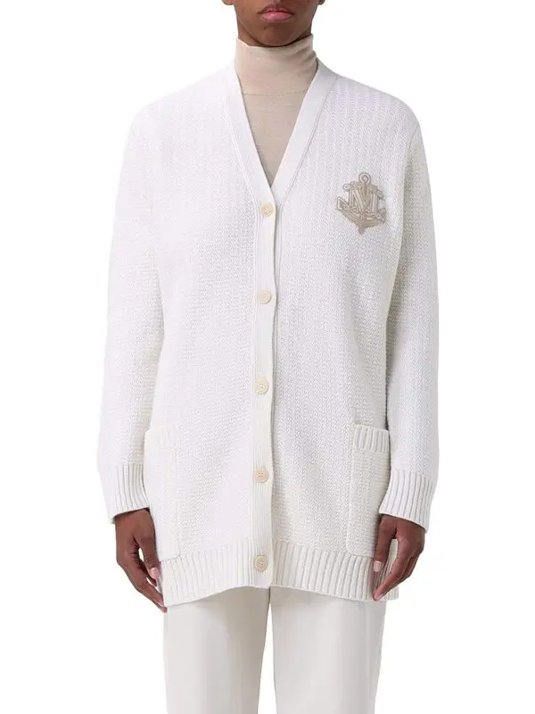 Max Mara Wool-cashmere Cardigan - White
