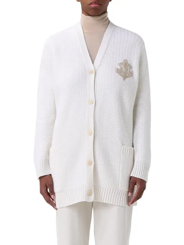 Max Mara Wool-cashmere Cardigan - White
