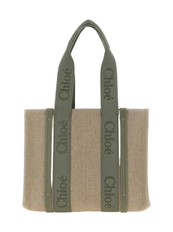 Chloé Woody Shopping Bag - Green