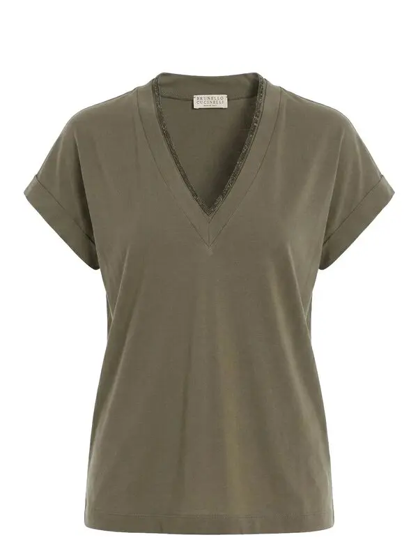 Brunello Cucinelli Cotton Jersey T-shirt - Multicolor