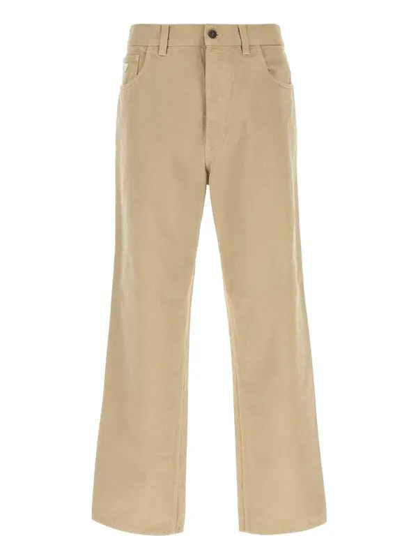 Prada Beige Cotton Pant - Brown