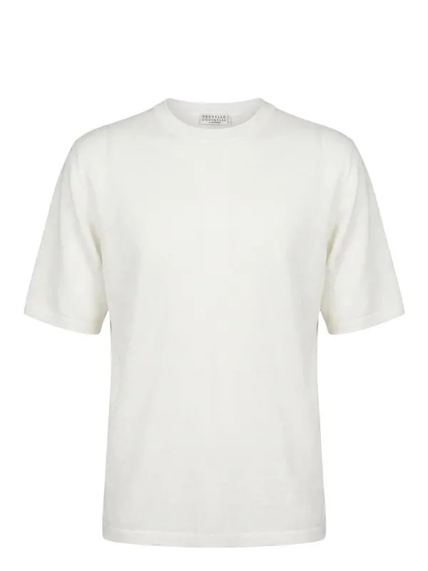 Brunello Cucinelli Cashmere Blend T-shirt - Multicolor