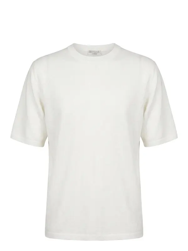 Brunello Cucinelli Cashmere Blend T-shirt - Multicolor