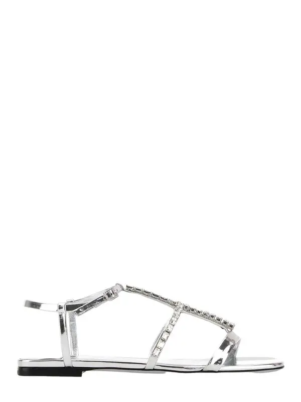 JIMMY CHOO Leather Gwyn Sandals - Orange