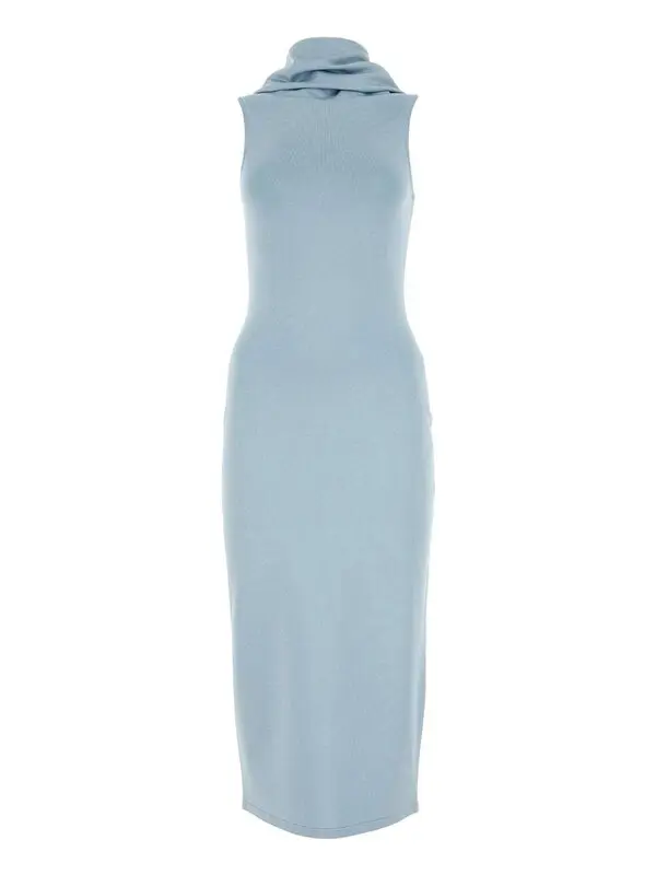 Alaïa Sleeveless Hooded Midi Dress - Multicolor