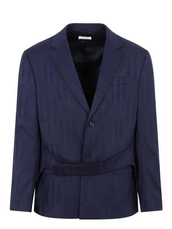 Off-White Shibori Relaxed Jacket - Blue