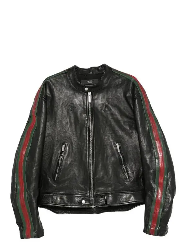 Gucci Leather Jacket - Black