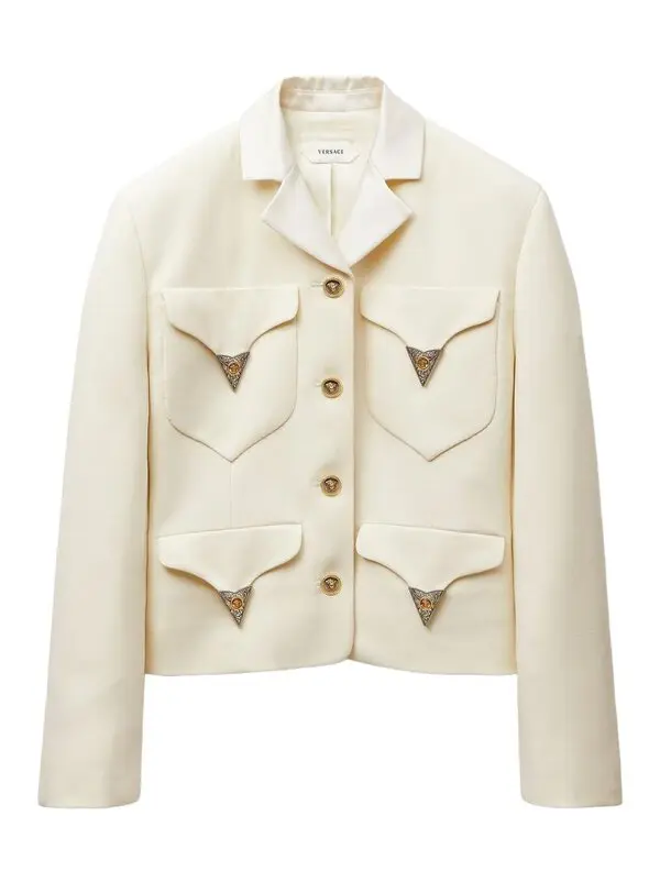 Versace Wool Jacket - Multicolor