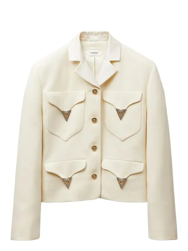 Versace Wool Jacket - Multicolor