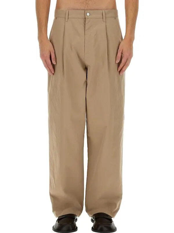 Moschino Cotton Blend Pants - Cream