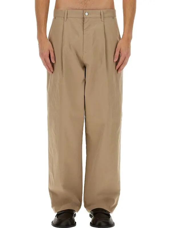 Moschino Cotton Blend Pants - Cream