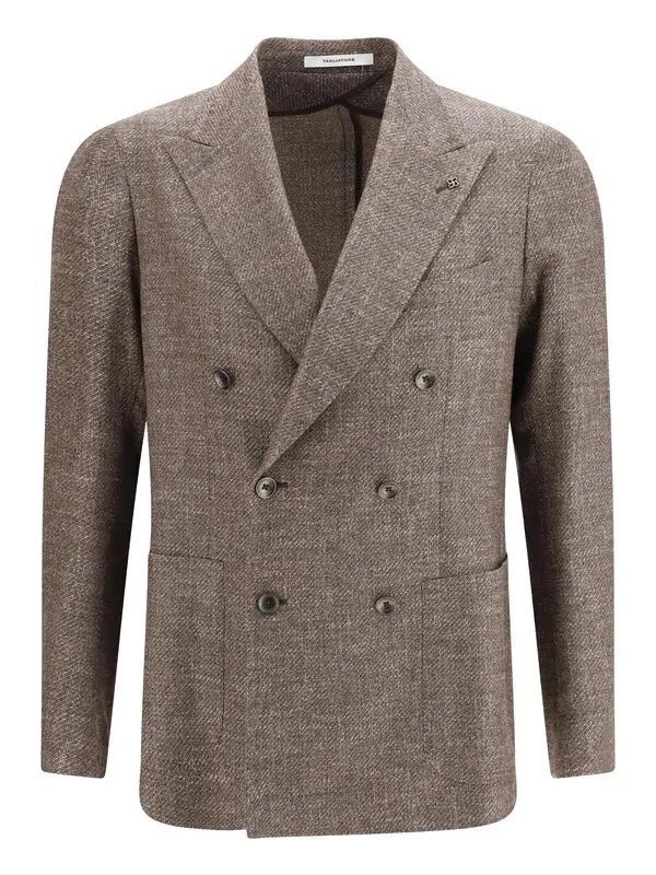 Tagliatore Double Breasted Blazer - Brown