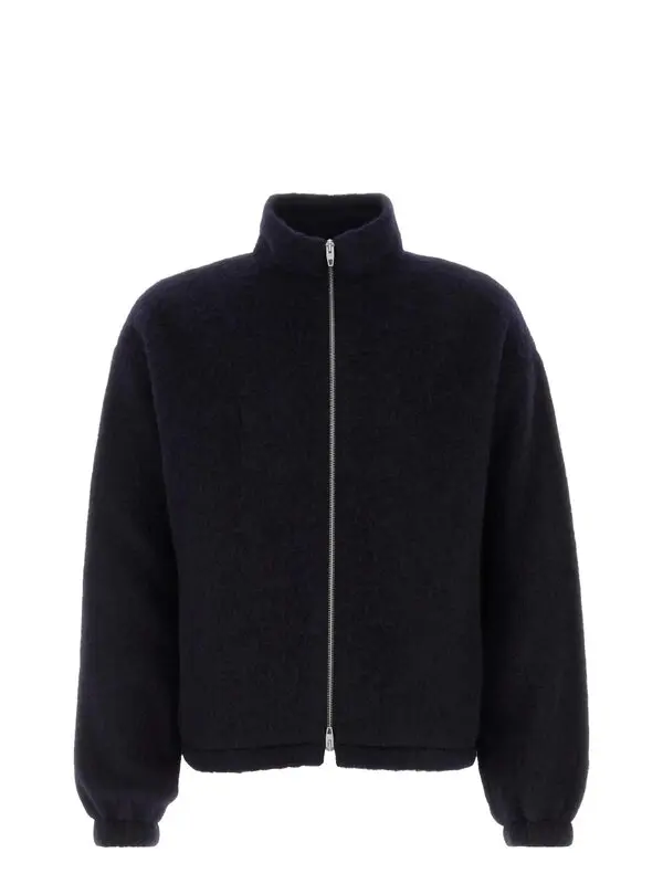 JIL SANDER Wool Blend Sweatshirt - Blue