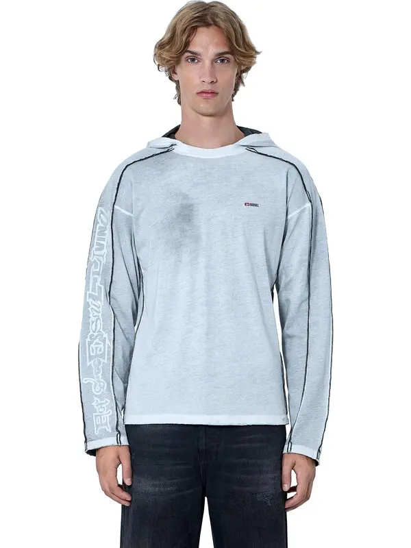 DIESEL® T-riven-ls Hoodie - Gray