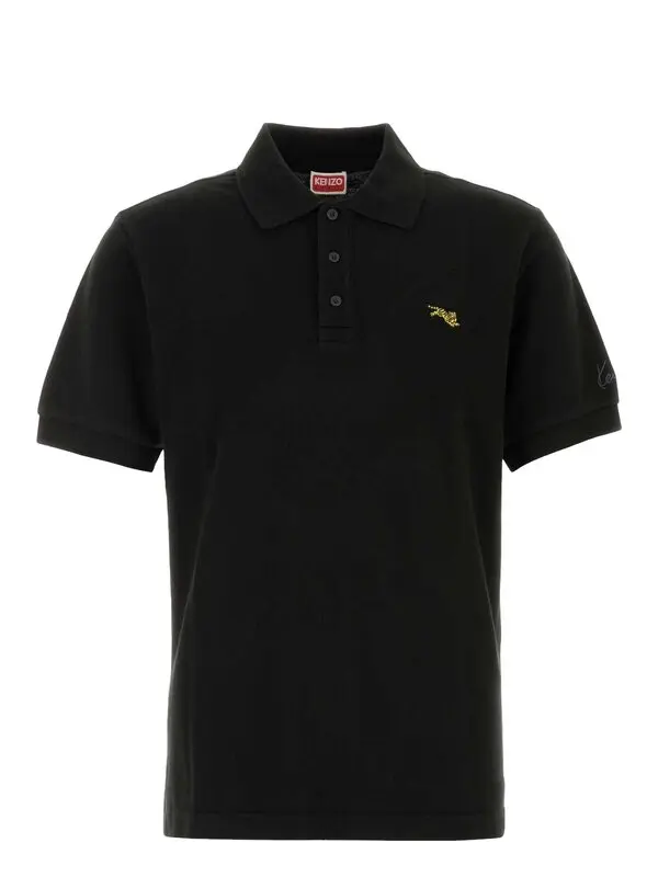 Kenzo Piquet Polo Shirt - Black