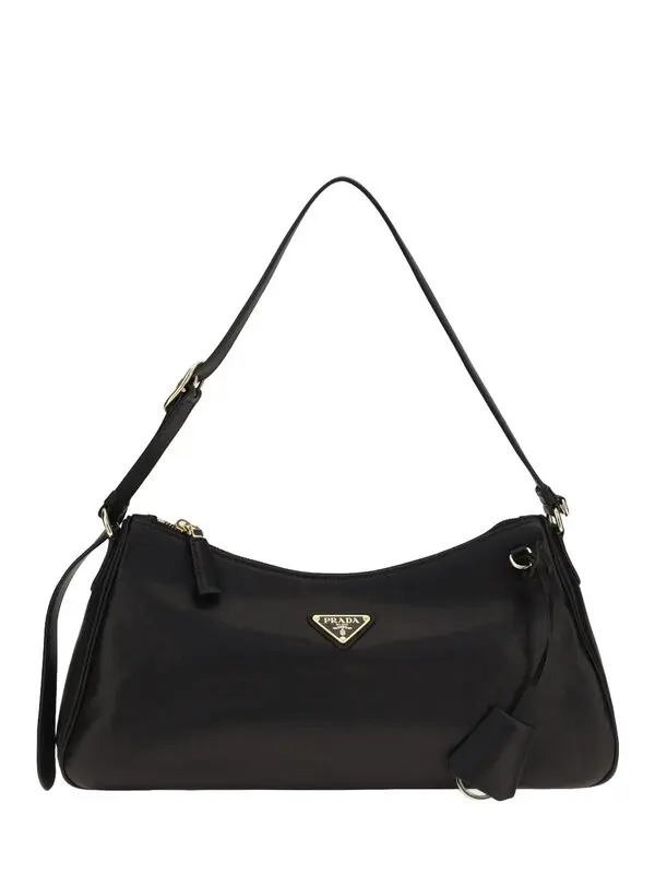 Prada Calf Leather Shoulder Bag - Black