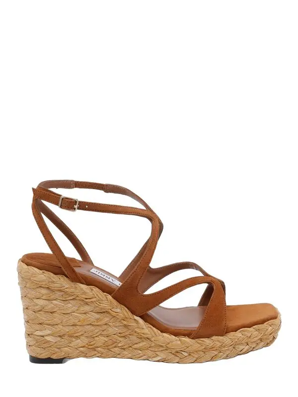 JIMMY CHOO Ayla Wedges - Brown