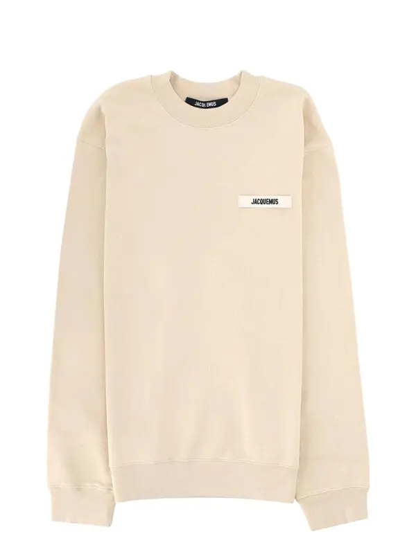 Jacquemus Grosgrain Logo Sweatshirt - Cream
