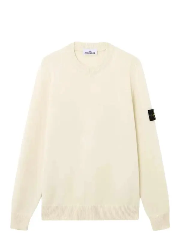 Stone Island Crewneck Jumper - Cream