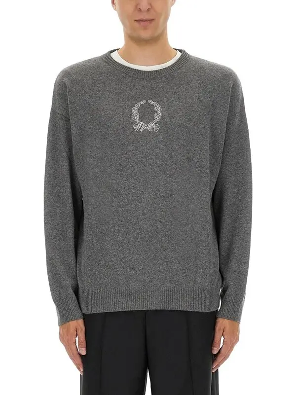 Moschino Wool And Cashmere Pullover - Gray