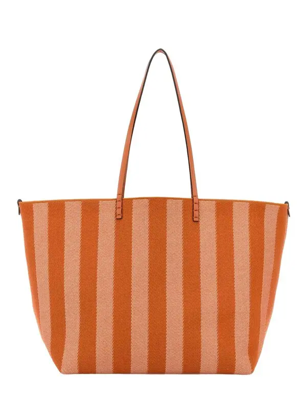 Fendi Embroidered Jacquard Shopping Bag - Multicolor