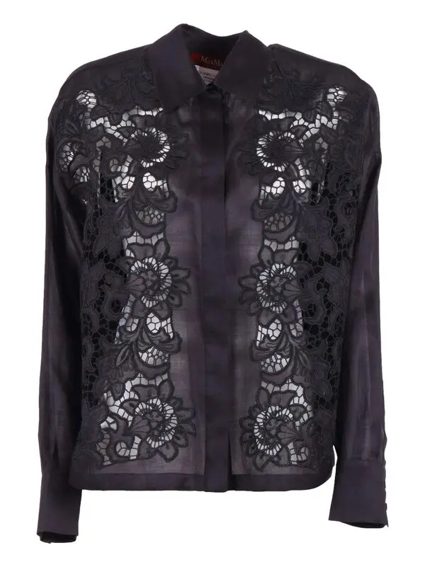 Max Mara Macrame Shirt - Black