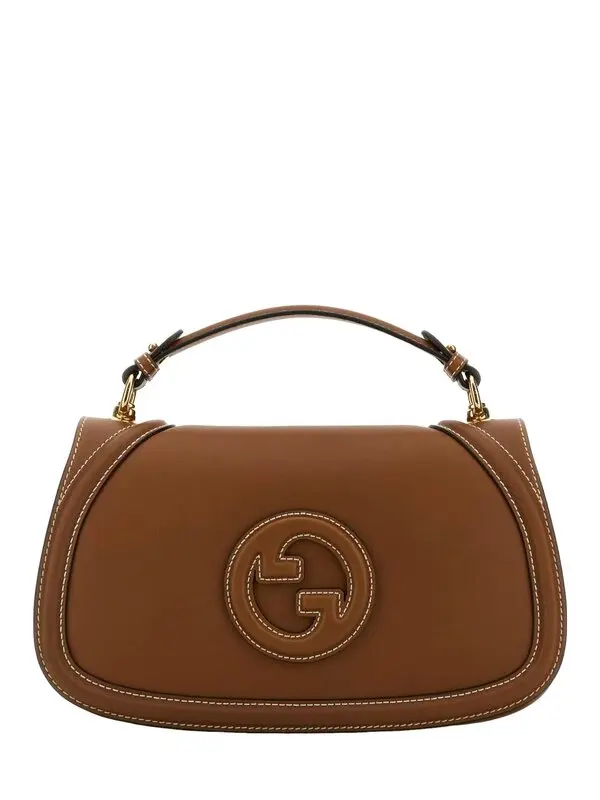 Gucci Leather Blondie Handbag - Brown
