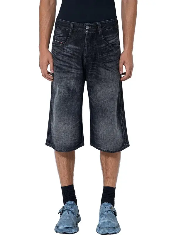 DIESEL® D-enim-m Shorts - Gray