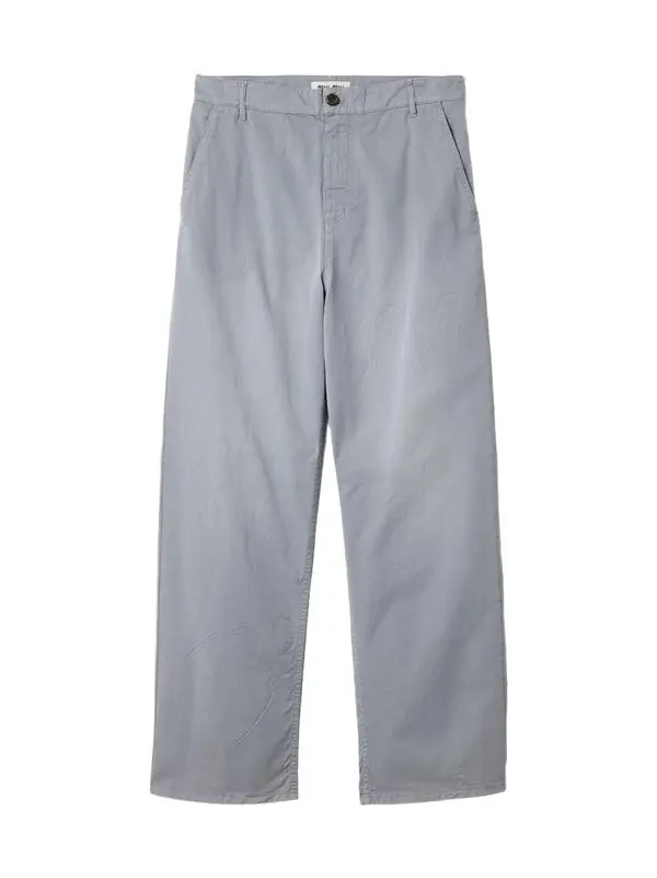 Miu Miu Cotton Trousers - Multicolor