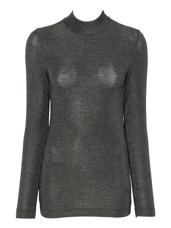 Brunello Cucinelli Metallic Wool Turtleneck Sweater - Multicolor