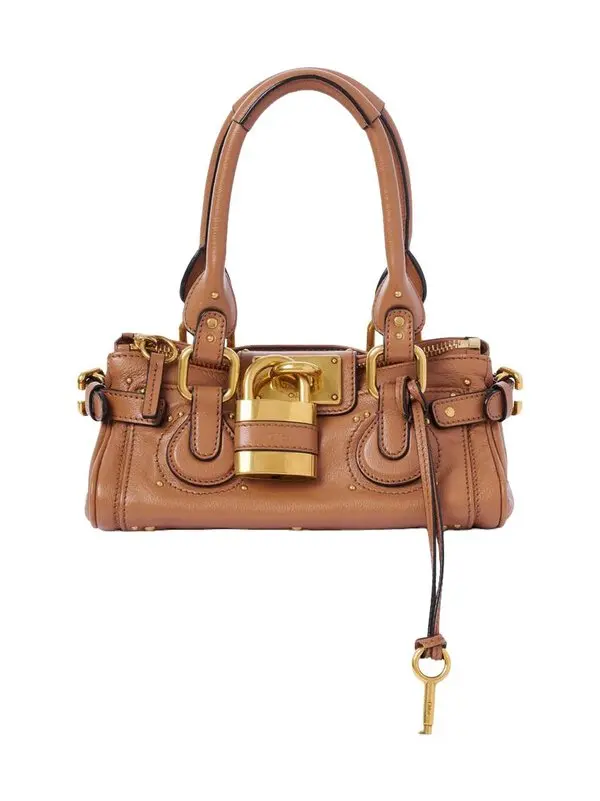 Chloé Small Paddington Bag In Grainy Leather - Multicolor