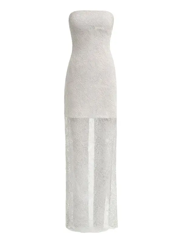 ROTATE BY BIRGER CHRISTENSEN Long Lace Dress - Multicolor