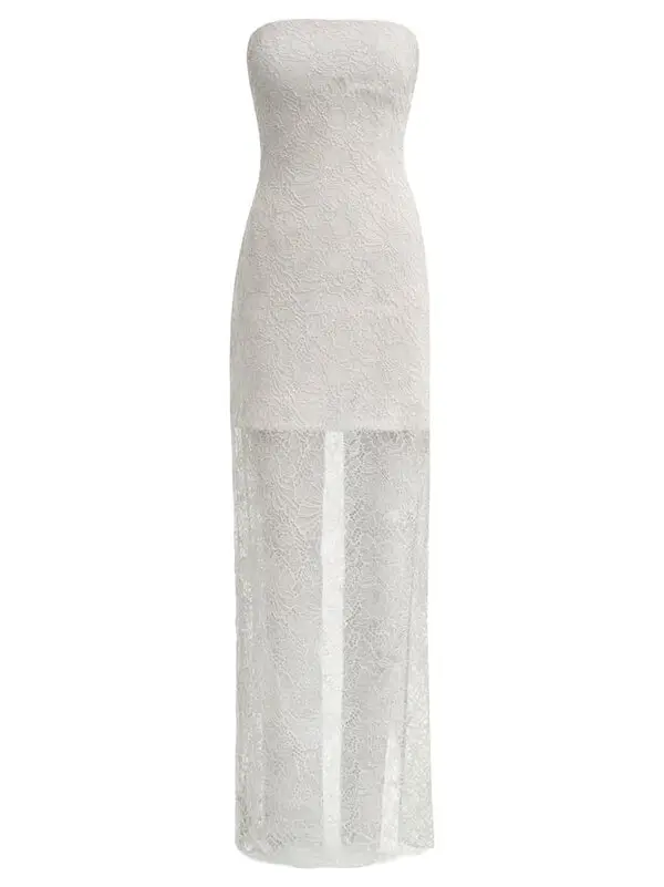 ROTATE BY BIRGER CHRISTENSEN Long Lace Dress - Multicolor