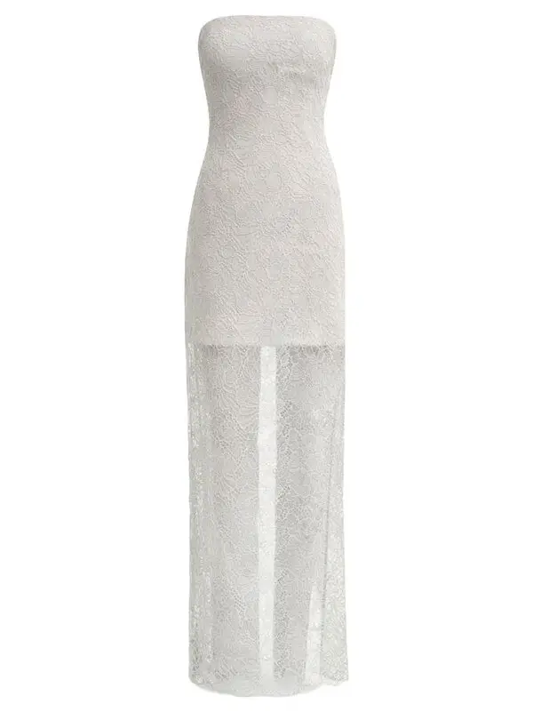 ROTATE BY BIRGER CHRISTENSEN Long Lace Dress - Multicolor