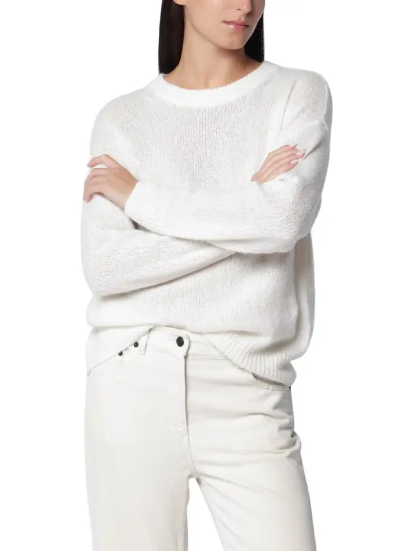 LISA YANG Lova Cashmere And Silk Sweater - White