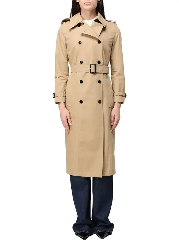 Gucci Double-breasted Cotton Gabardine Trench Coat With Belt - Cream