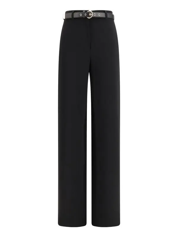 Max Mara Elegant Pants With Belt - Black