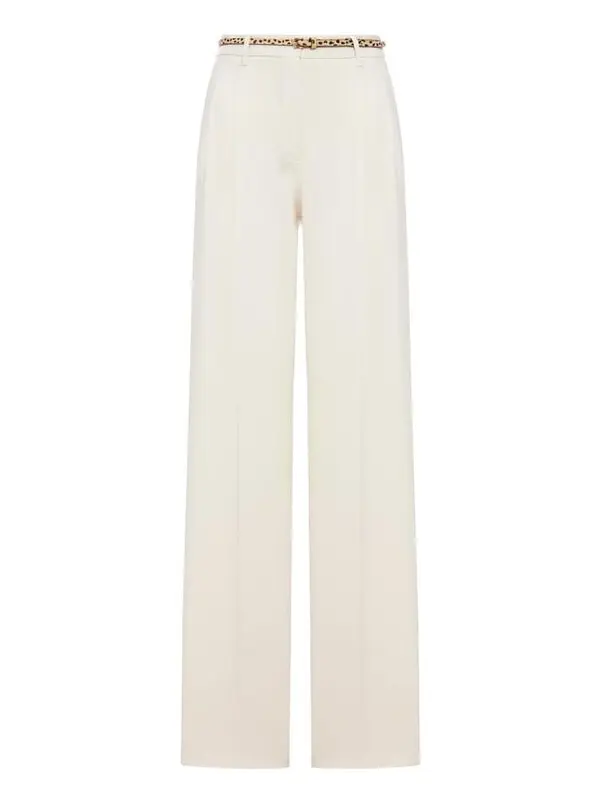 Max Mara Fluid Cady Trousers - Cream