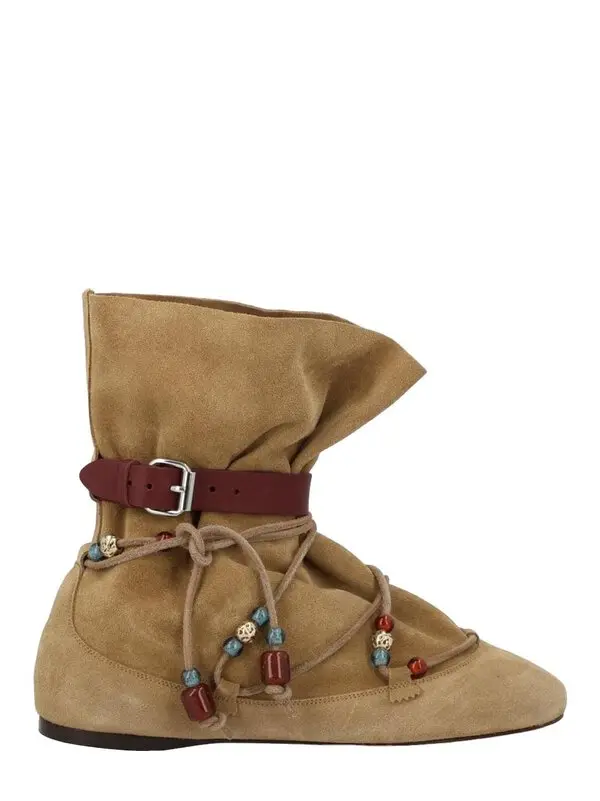 Isabel Marant Étoile Letiz Calf Leather Boots - Cream